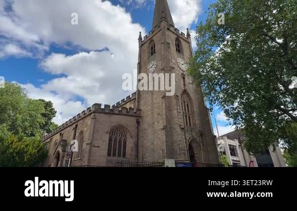St Peter's Church stands in the heart of Nottingham city centre near ...