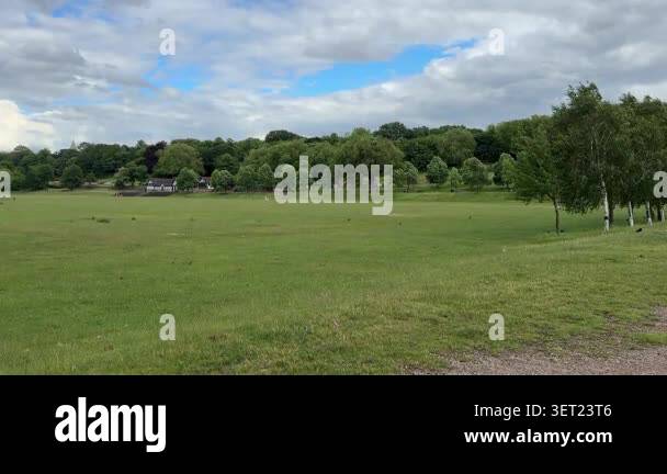 View of Forest Recreation Ground in Nottingham, England. Public urban ...