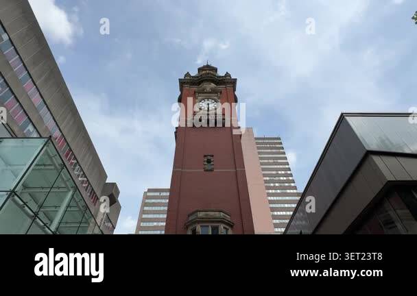 Victoria Centre Clock Tower on Milton Street in Nottingham city centre ...
