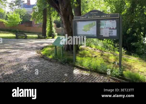 View of Forest Recreation Ground in Nottingham, England. Public urban ...