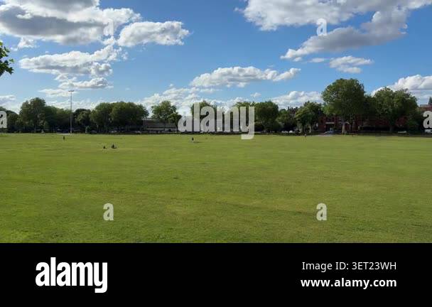 View of Forest Recreation Ground in Nottingham, England. Public urban ...