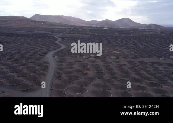 Explore the stunning aerial view of Geria vineyard in Lanzarote ...