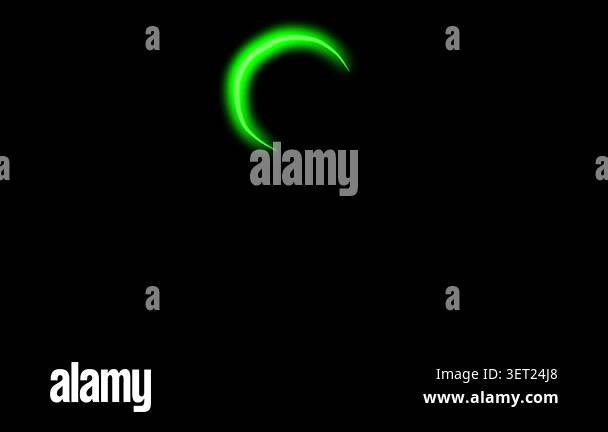 Neon green lines drawing dollar sign. Seamless loop animation Stock ...