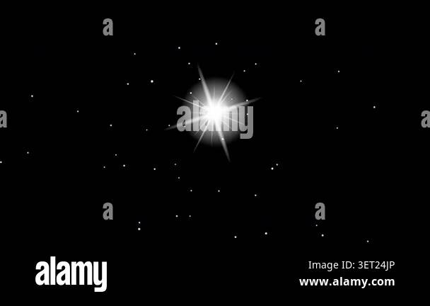 Looping twinkling white star animation. Sparkle particle effect ...