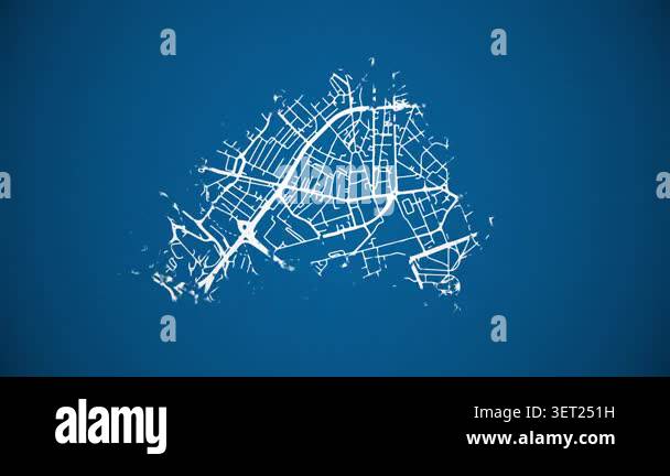 Ink reveal animation of Annecy, Haute-Savoie, Auvergne Rhne Alpes ...