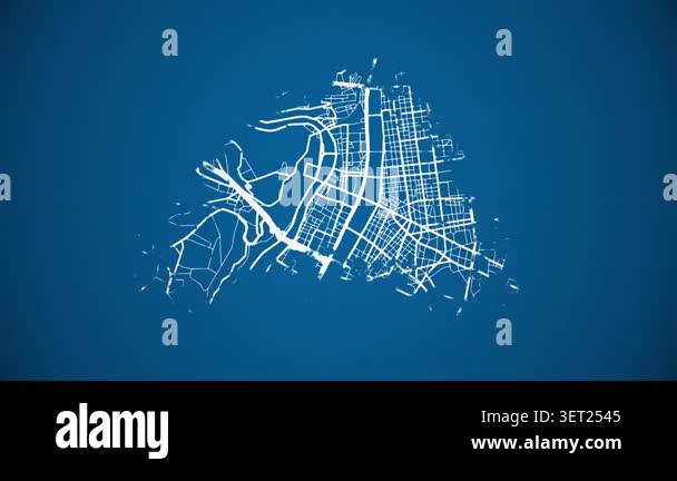 Ink reveal animation of Lyon, Lyon Metropolis, Auvergne Rhne Alpes ...