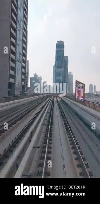 10 January 2026, Dubai, UAE: First person view from a driverless metro ...