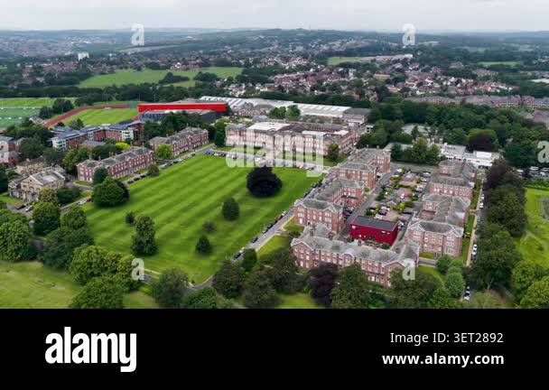 Aerial view of Leeds Beckett University Headingley Campus in West ...