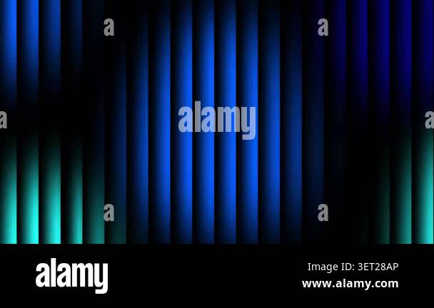 Multiple vertical blue neon light curtain beams arranged in a ...