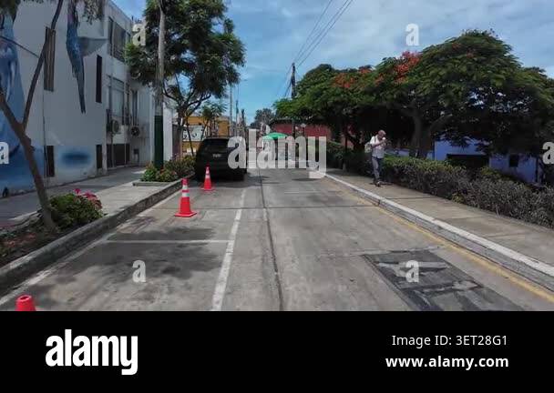 Lima, Peru - March 3, 2026 - the street art neighborhood of Barranco ...