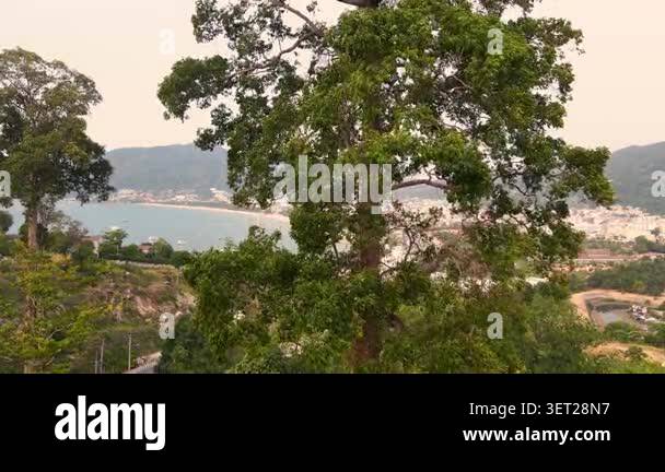Aerial view beautiful Patong Beach in Phuket Thailand, Landscape of ...