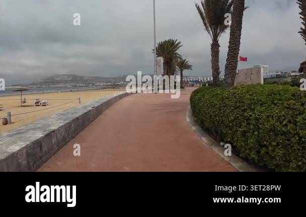 Agadir, Morocco - April 3, 2026 - candid walk on the main promenade in ...