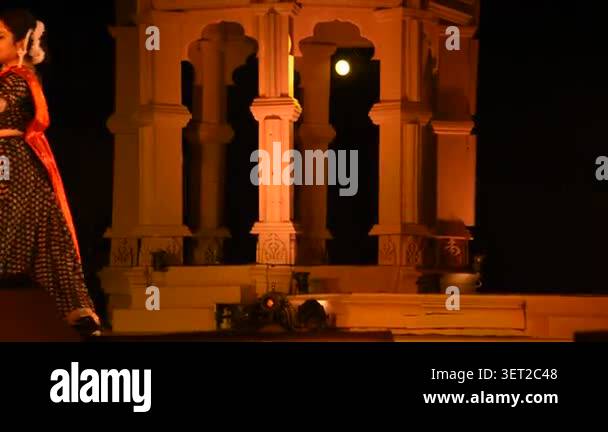 KHAJURAHO, INDIA, February 24, 2018 : Dancers perform classical dance ...