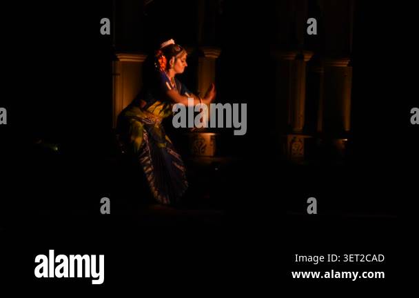 KHAJURAHO, INDIA, February 24, 2018 : Dancers perform classical dance ...