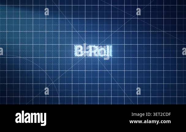 Modern blueprint-style cutting mat animation with detailed grid layout ...