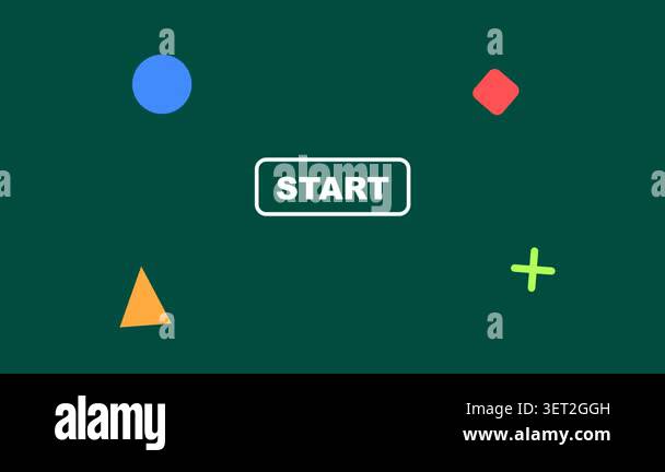 Colorful geometric shapes on screen Stock Video Footage - Alamy