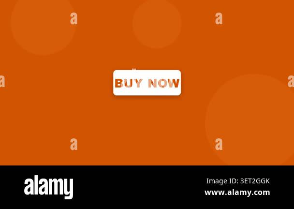 A buy now button on an orange background Stock Video Footage - Alamy