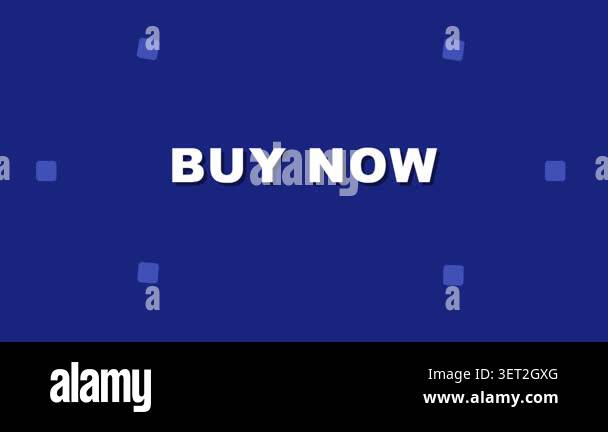 A blue background with buy now text Stock Video Footage - Alamy