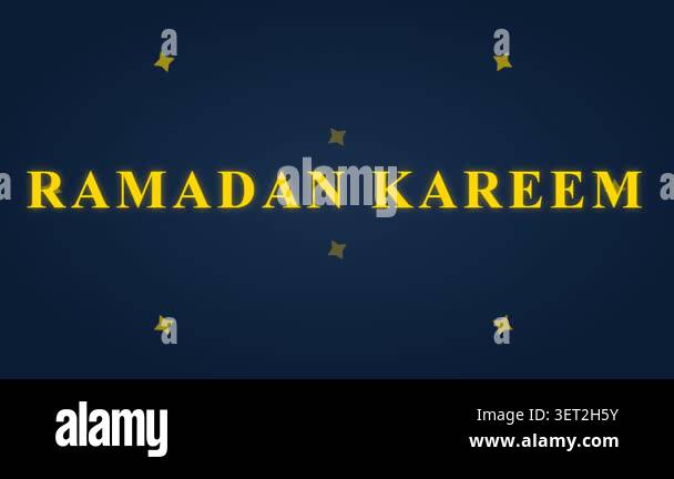 Ramadan Kareem greeting card with stars Stock Video Footage - Alamy