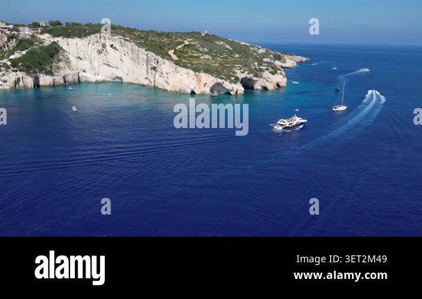 Spectacular sea caves and limestone arches near Agios Nikolaos ...