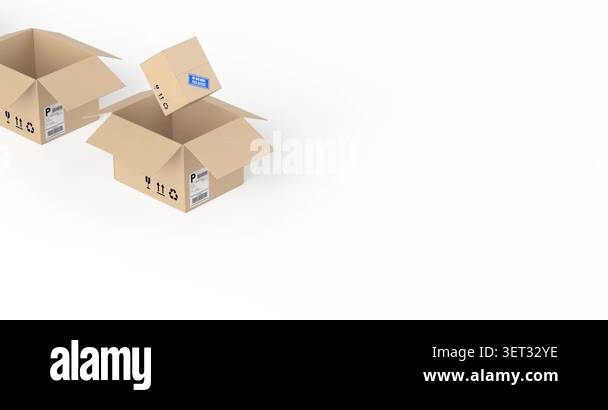 4k Resolution Video: Delivery And Logistics Concept. Seamless Looped ...