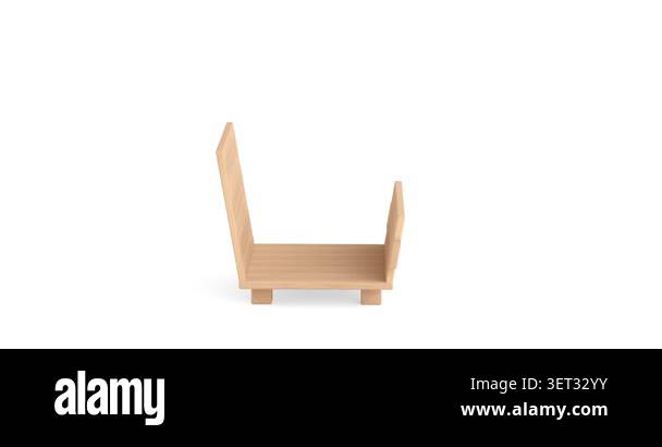 4k Resolution Video: Pet Shelter Concept. Wooden Dog House With Bone ...