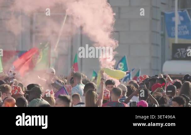 17 june 2026, lisbon, Portugal - Fans gather in Lisbon to celebrate ...