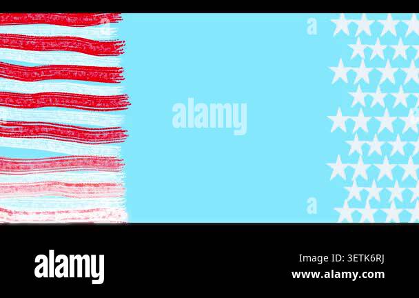 Patriotic animation themed around American holidays.American abstract ...