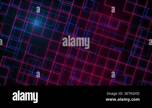 Futuristic technology background with glowing digital grid pink and ...