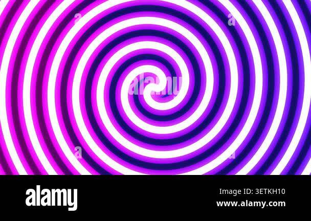 Hypnotic neon pink, purple, and white psychedelic spiral background ...