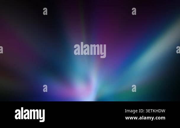 Soft glowing rainbow light streaks and prismatic spectrum rays moving ...