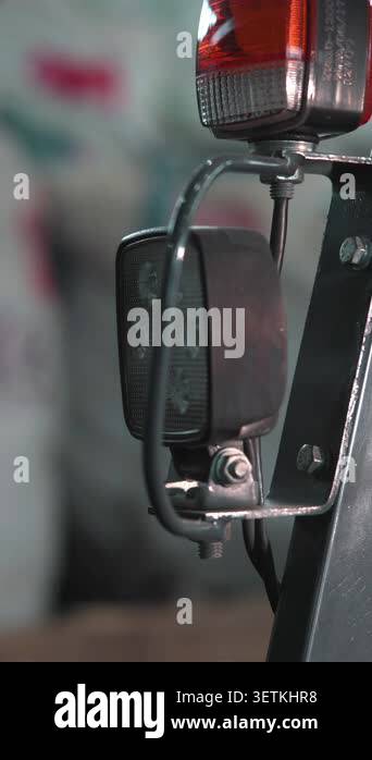 Metal Side Mirror And Reflector On Arched Frame, Chrome Finish And ...