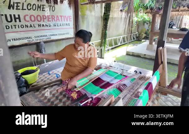 ENDE VILLAGE, LOMBOK, INDONESIA - circa april 2026: rural Woman ...
