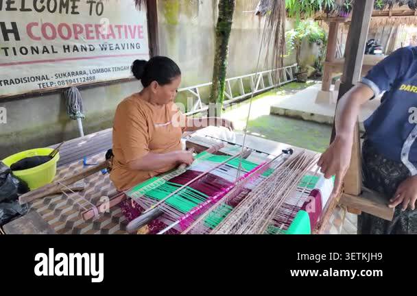 ENDE VILLAGE, LOMBOK, INDONESIA - circa april 2026: rural Woman ...