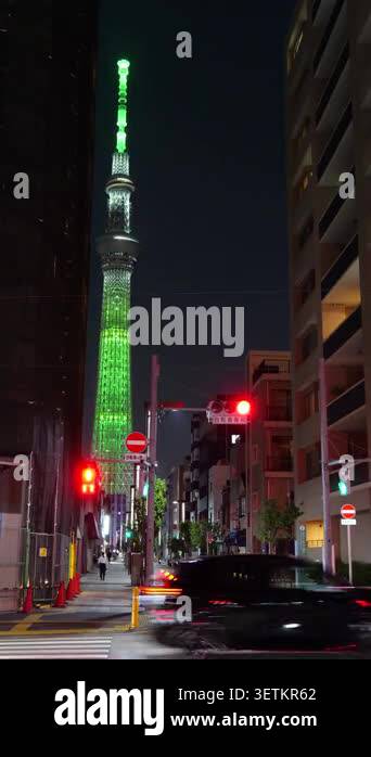 Tokyo Sky Tree Special Green Lighting 2026 Stock Video Footage - Alamy
