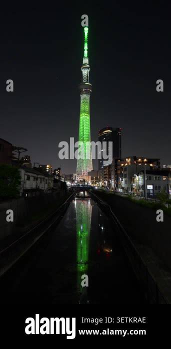 Tokyo Sky Tree Special Green Lighting 2026 Stock Video Footage - Alamy