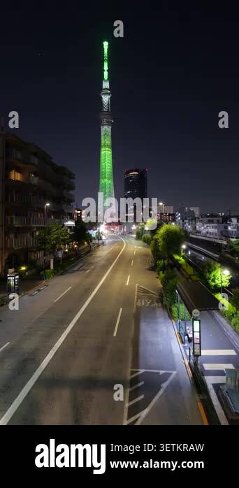 Tokyo Sky Tree Special Green Lighting 2026 Stock Video Footage - Alamy