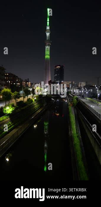 Tokyo Sky Tree Special Green Lighting 2026 Stock Video Footage - Alamy