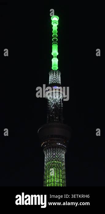 Tokyo Sky Tree Special Green Lighting 2026 Stock Video Footage - Alamy