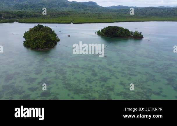 Drone aerial footage of Eastern Mindanao, Philippines featuring ...
