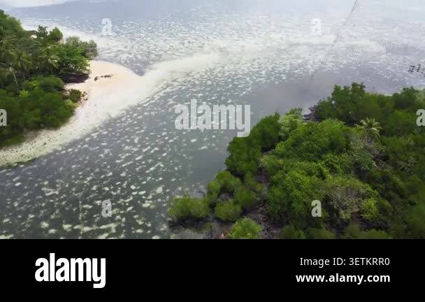 Drone aerial footage of Eastern Mindanao, Philippines featuring ...