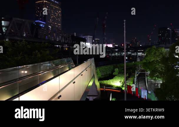 Shinagawa Continuous Grade Separation Project, Night View May 2026 ...