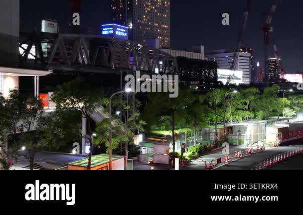 Shinagawa Continuous Grade Separation Project, Night View May 2026 ...