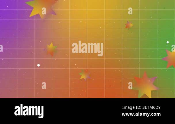 Clean Minimalist Motion Background Featuring Drifting Purple Stars And ...