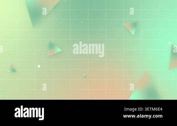 Abstract Minimalist Motion Graphic Featuring Floating Soft Green And ...