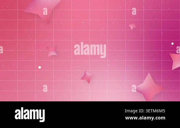 Clean Motion Background Featuring Drifting Stars With Red And Pink ...