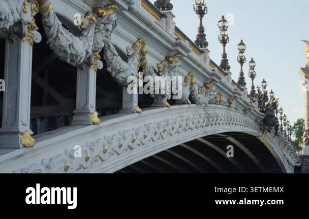 Pont Alexandre III historic bridge architecture in Paris France ...