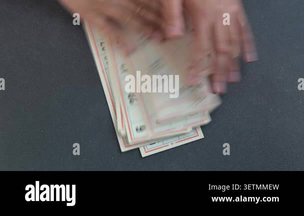 Hands Holding Vintage Lotto Cards with Numbers. Old Bingo game Stock ...