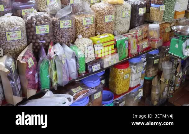 Ho Chi Minh City, Vietnam- 11 Jun 2026: Various local food and souvenir ...