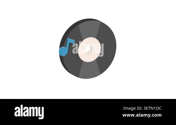 Have a sight of this visually appealing music cd 3d animated icon Stock ...